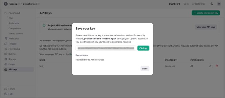 從零開始申請 OpenAI API Key | 操作教學 - Labs of Botsnova